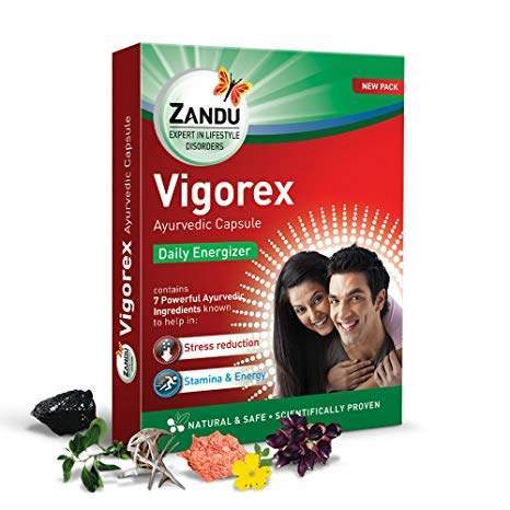 Zandu Vigorex Tablets | Ayurvedic Health Booster | 12 Tablets | Energy ...