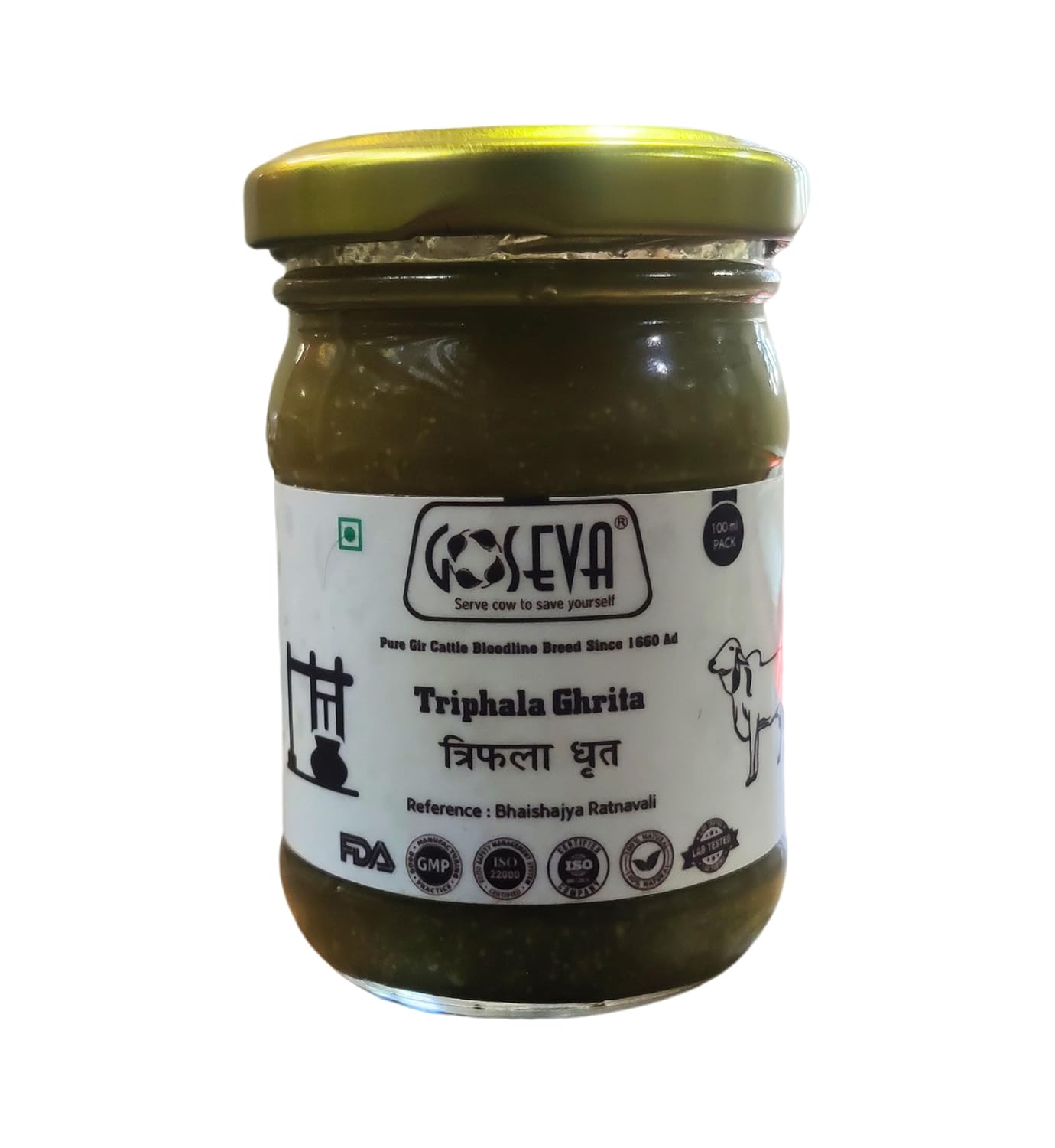 Goseva Triphala Ghrita - Ayurvedic Gritham, 100 GM | Digestive Health ...