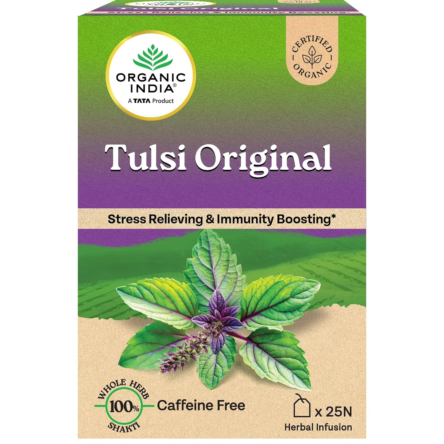 Organic India Tulsi Original - Ayurvedic Herbal Teas - 100g - Natural ...