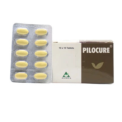 Alopa Pilocure Ayurvedic Tablets - 100 Count for Enhanced Health ...