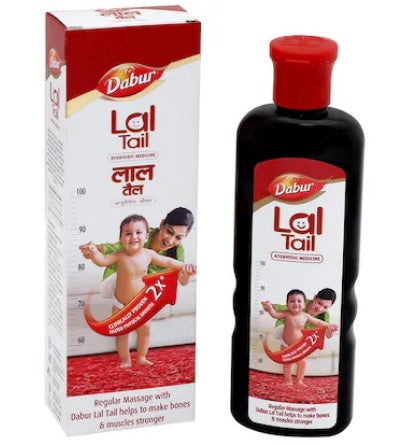 Dabur Lal Tail Ayurvedic Oil - Nourishing Baby Massage Oil for Healthy ...