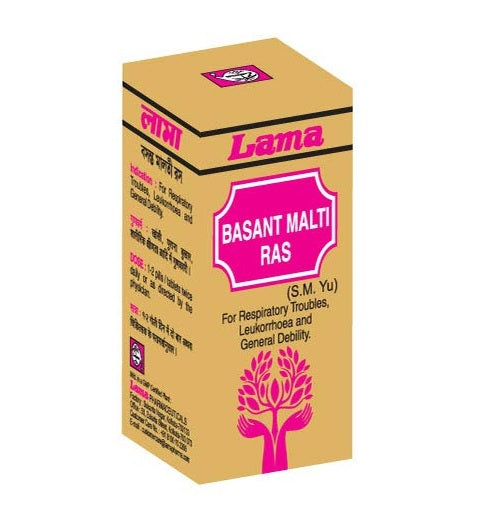Lama Basant Malti Ras Tablets with Gold - 25 Tablets – Indian Ayurvedic ...