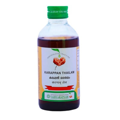 Vaidyaratnam Karappan Thailam - 200 ML Ayurvedic Herbal Oil for Joint ...