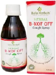 Balu Herbals B Kof Off Ayurvedic Syrup - Natural Cough Relief, Herbal ...